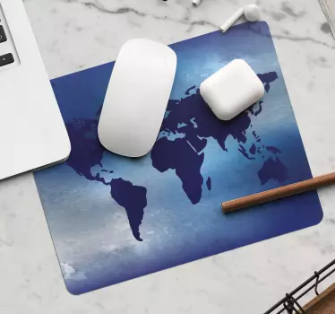 Beautiful world map mouse pads - TenStickers