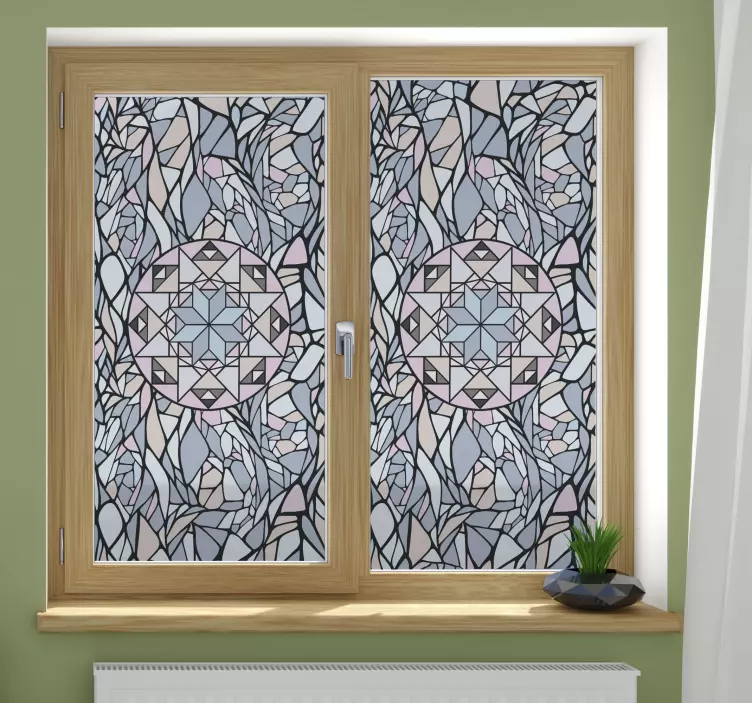 Coloured Glass window sticker - TenStickers