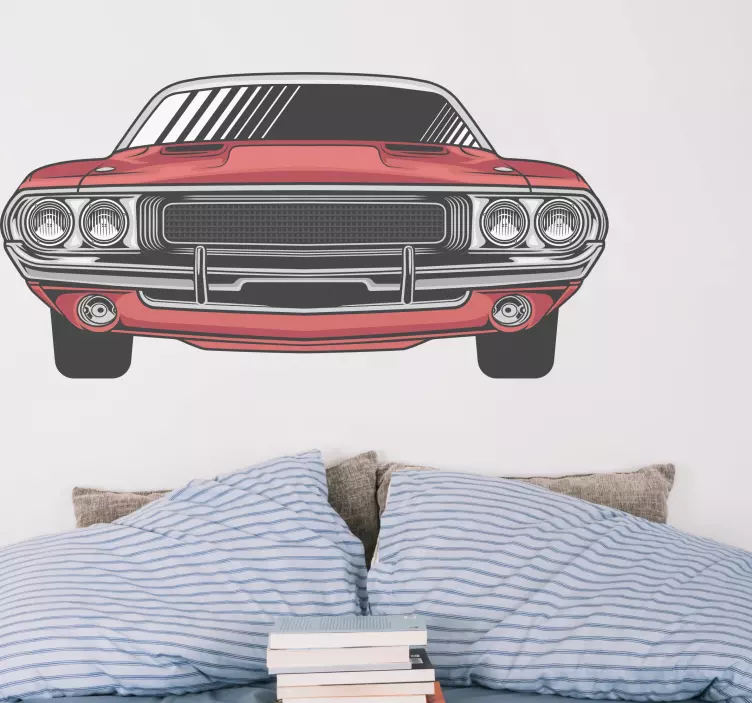 Legendary muscle car car decal - TenStickers