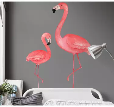 flamingo Wall Stickers - TenStickers