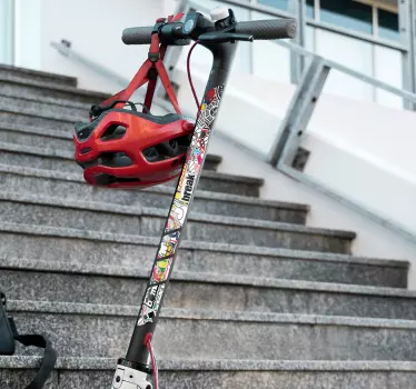 Decorative scooter stickers - TenStickers