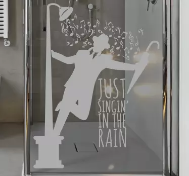 Transform Shower with Shower Screen Stickers - TenStickers